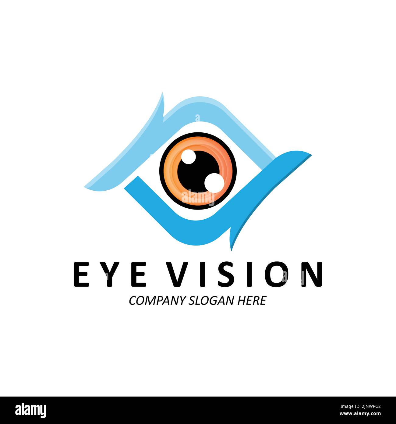 Eyes Logo Design, Vision of the World, vector illustration of organs ...