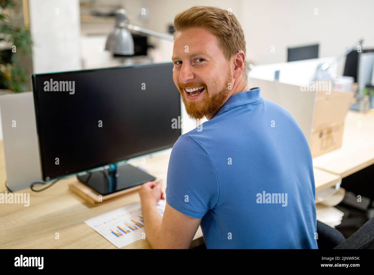 Startup business, software developer business people working on ...