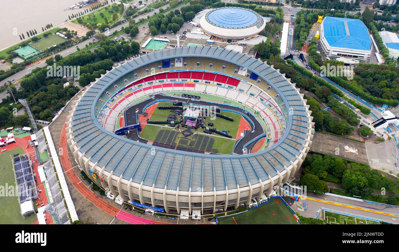 Seoul, Korea. 10th Aug, 2022. 8/10/2022 - Aerial drone image of the ...