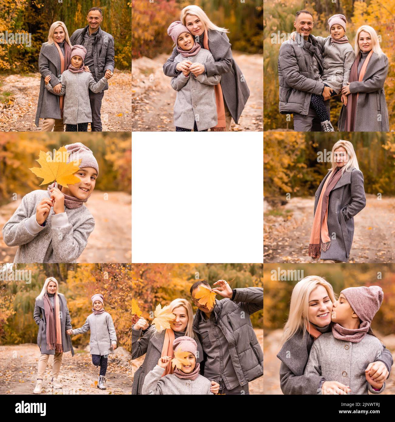 Autumn collage of nine photos. Fall. Cozy mood Stock Photo - Alamy