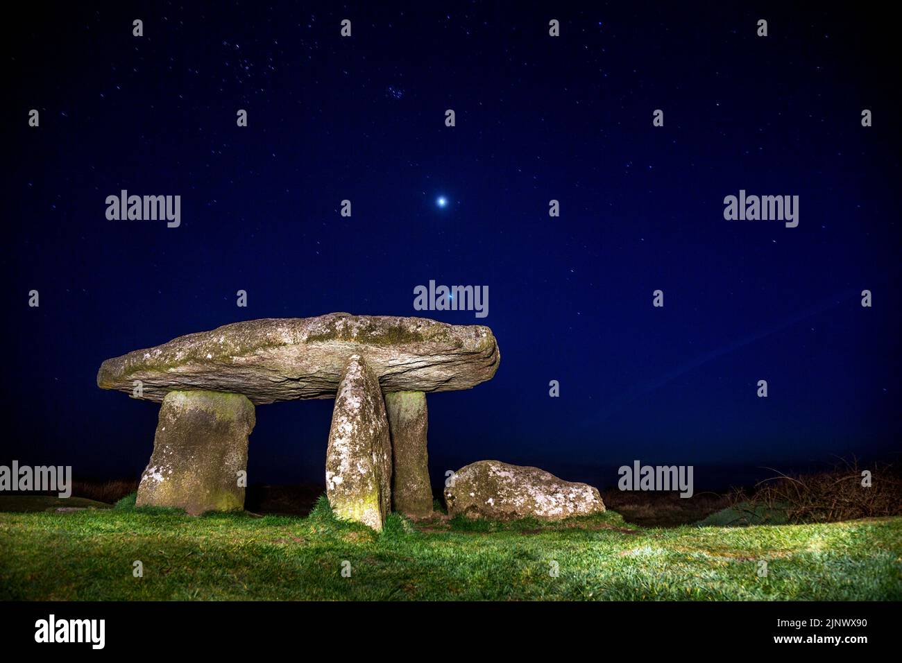 Lanyon Quoit; at Night; Cornwall; UK Stock Photo - Alamy