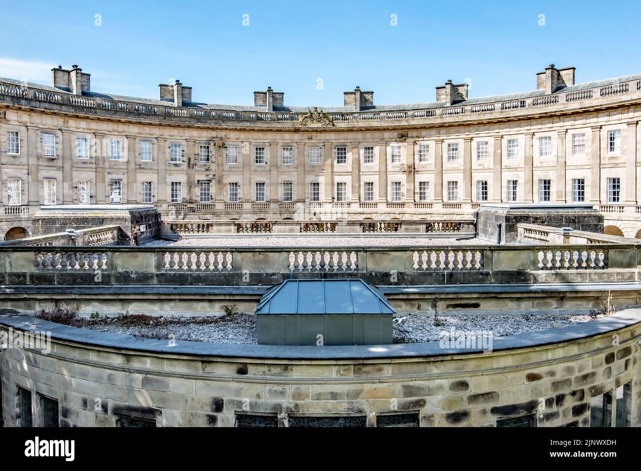 The Crescent in Buxton Derbyshire, a grade 1 listed Georgian building ...