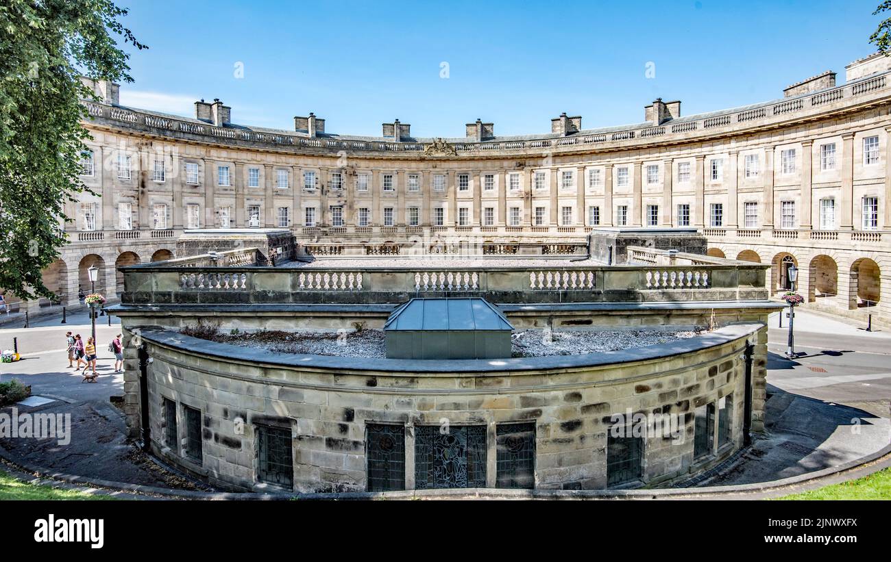 The Crescent in Buxton Derbyshire, a grade 1 listed Georgian building ...