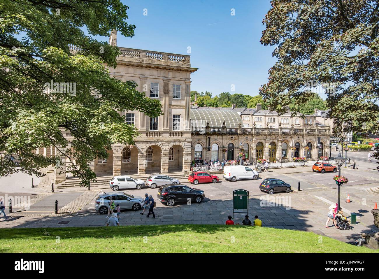 Natural mineral baths were opened in the 1850s hi-res stock photography ...
