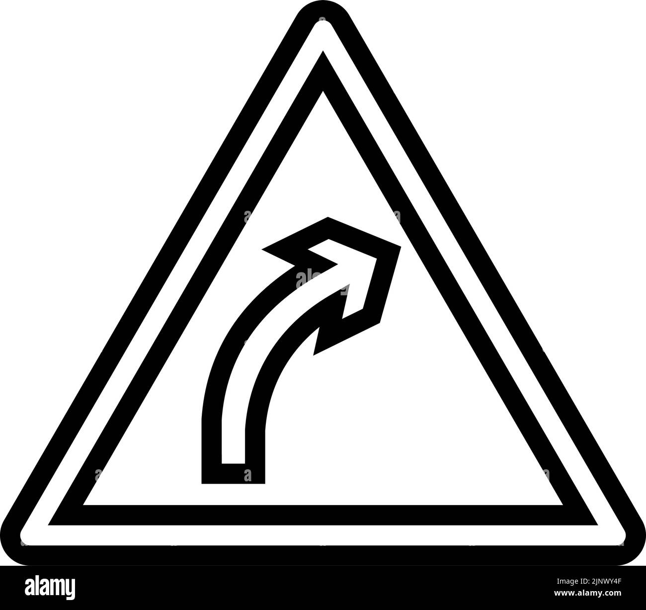 direction road sign line icon vector illustration Stock Vector Image ...