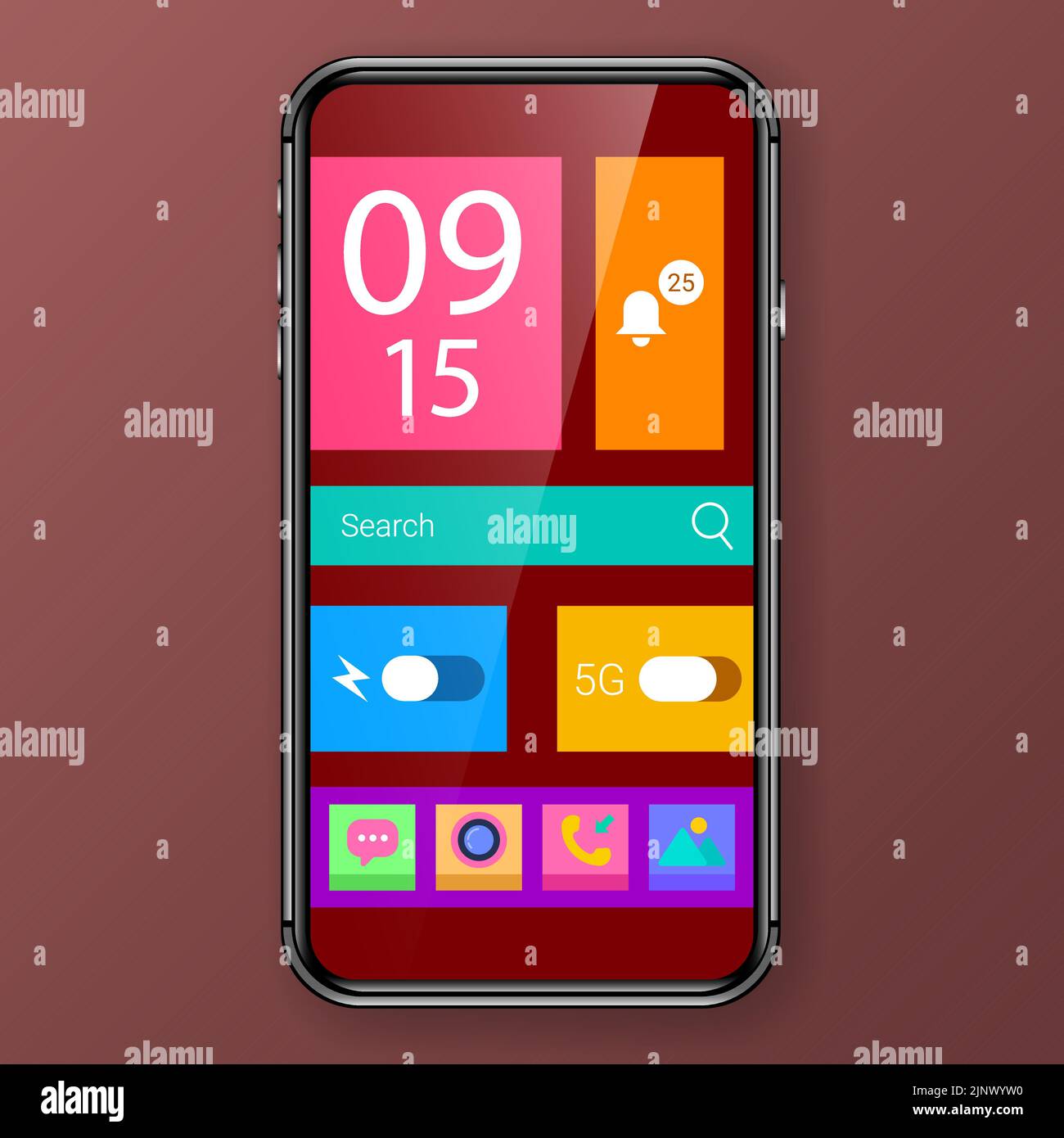 System widget Stock Vector Images - Alamy