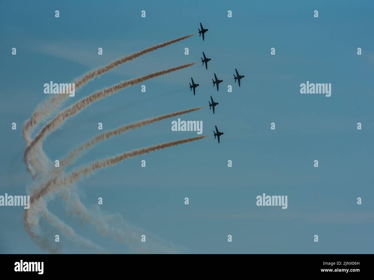 The Red Arrows at Blackpool Air Show 2022 - Saturday August 13th Stock ...