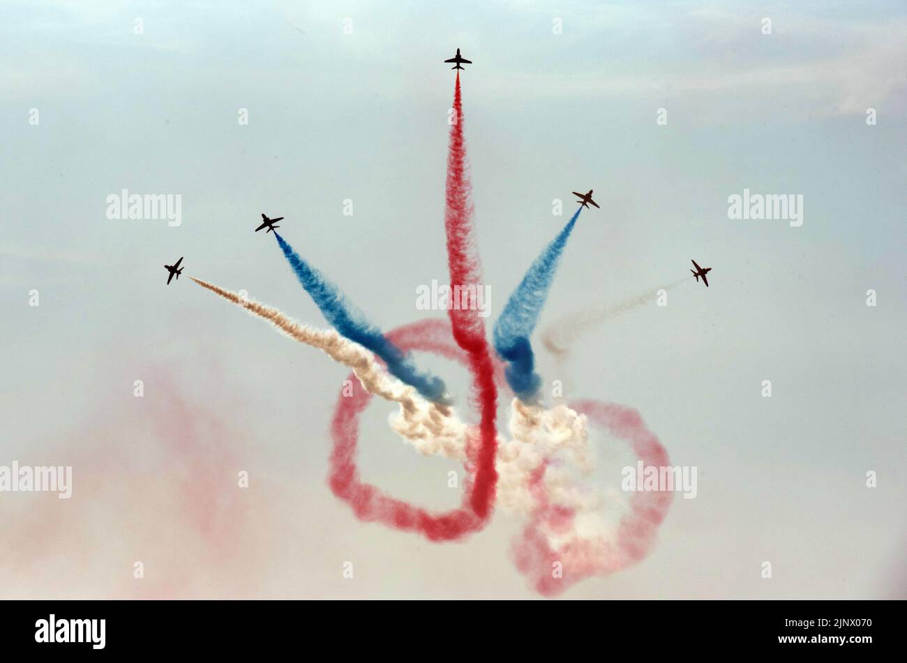 The Red Arrows Aeroplane Display at Blackpool Beach, Saturday August ...