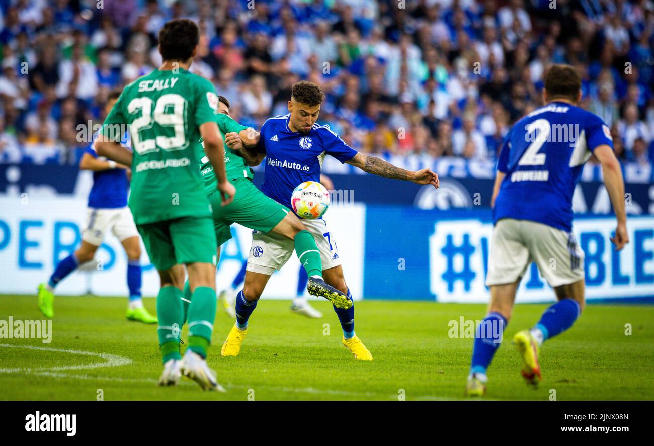 Jordan Larsson (S04) FC Schalke 04 - Borussia Mönchengladbach 13.08. ...