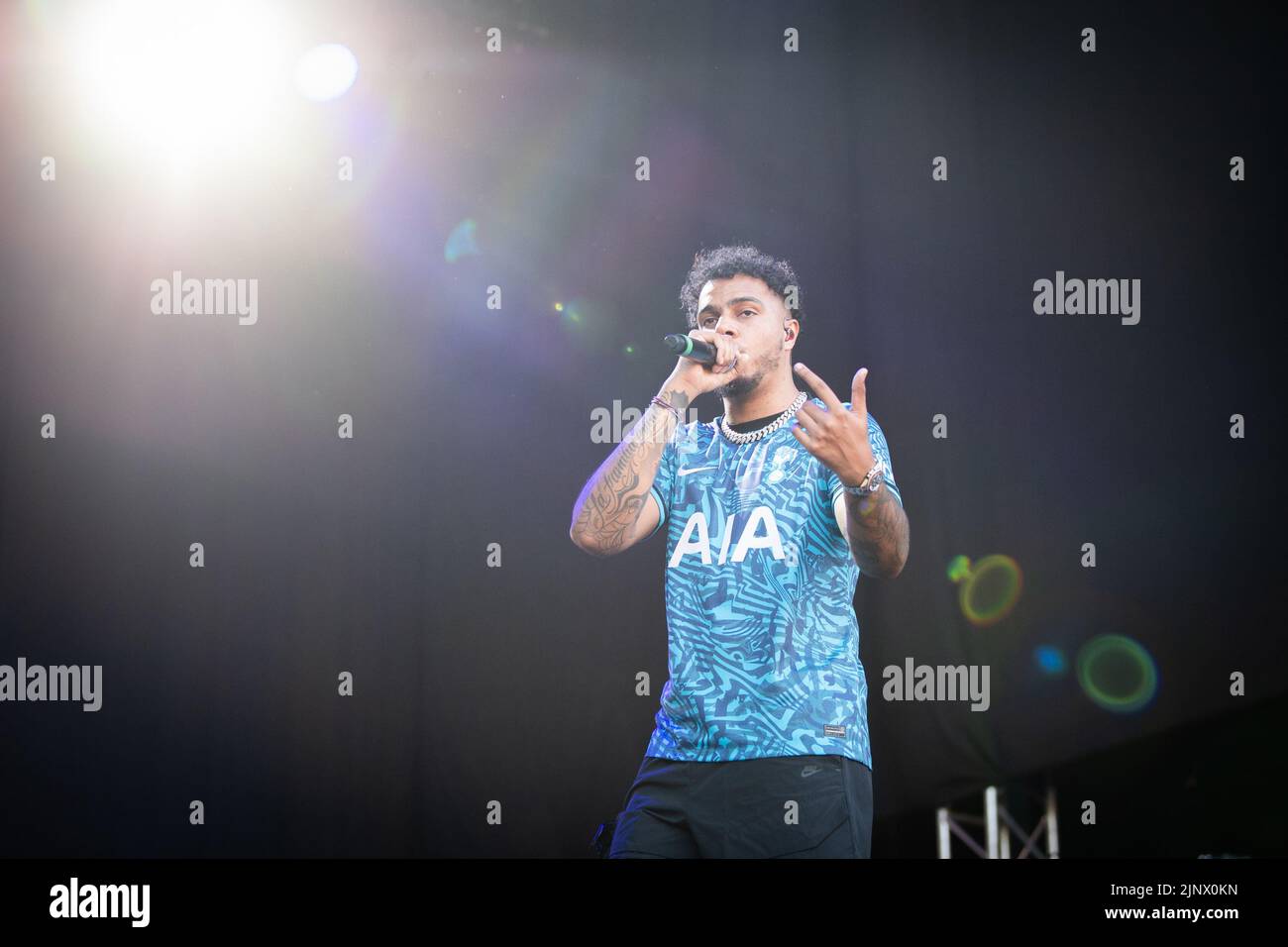 Oslo, Norway. 13th Aug, 2022. The English rapper and lyricist AJ Tracey ...