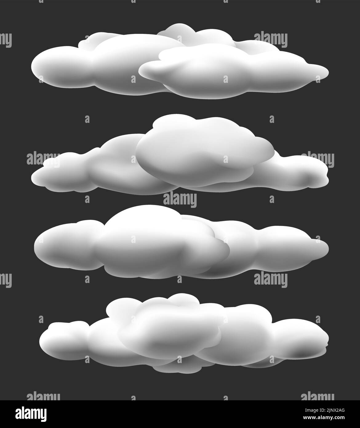 Cumulus 3d collection Stock Vector Image & Art - Alamy