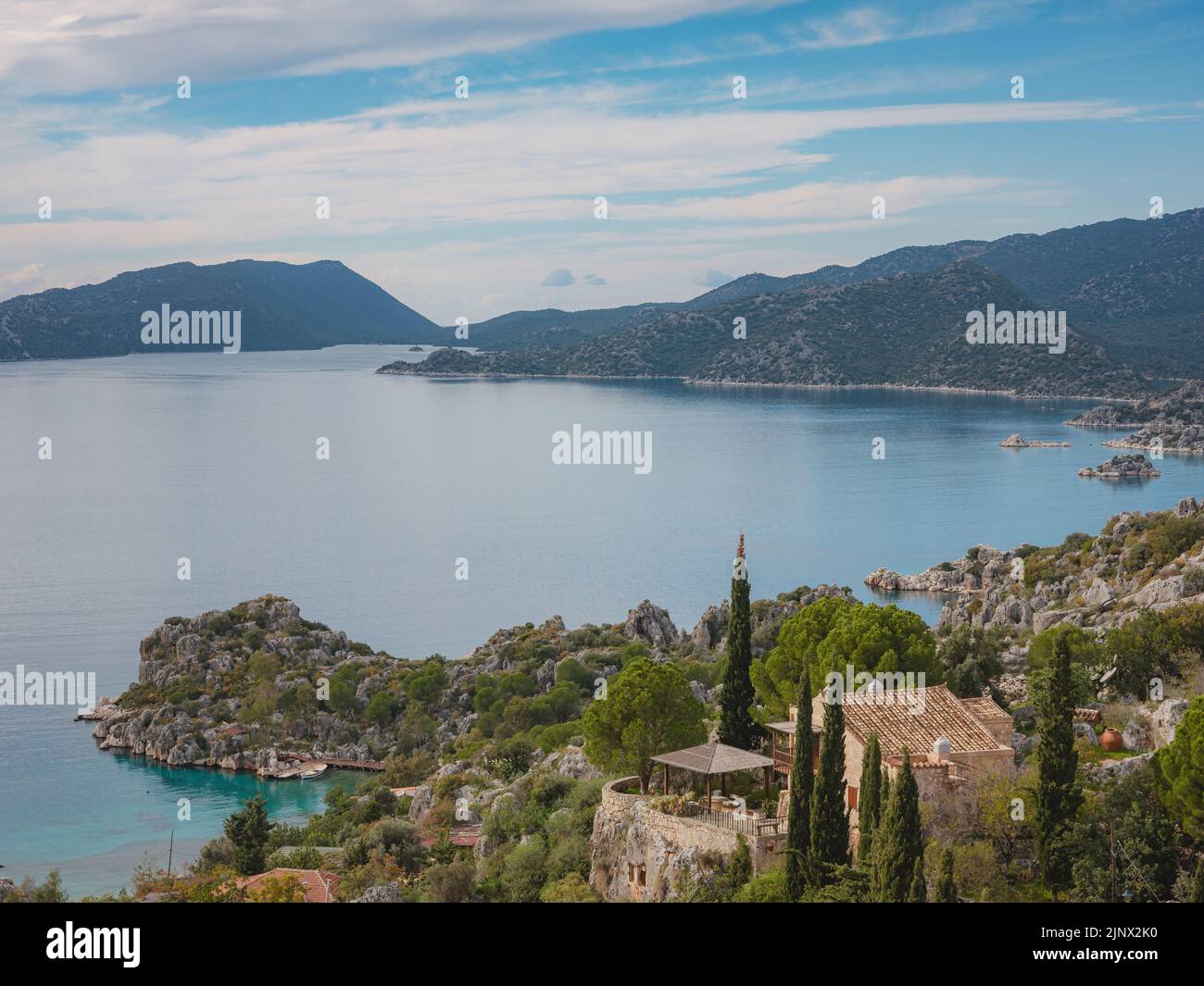 Travel and tourist attractions at Kekova island, Turkey. beautiful view ...