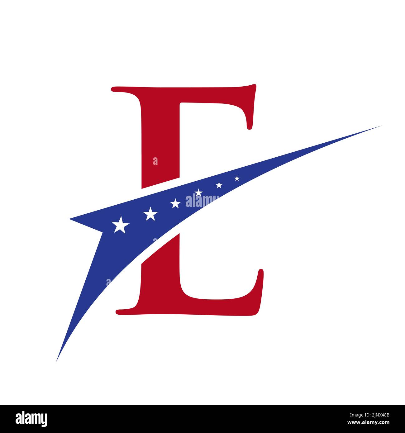 Initial Letter E American Logo for Business, Corporate and Company Sign ...