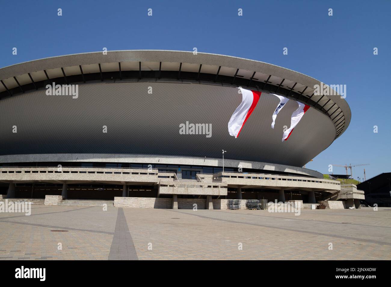 Spodek hall, multipurpose arena complex. Indoor modern sports and ...