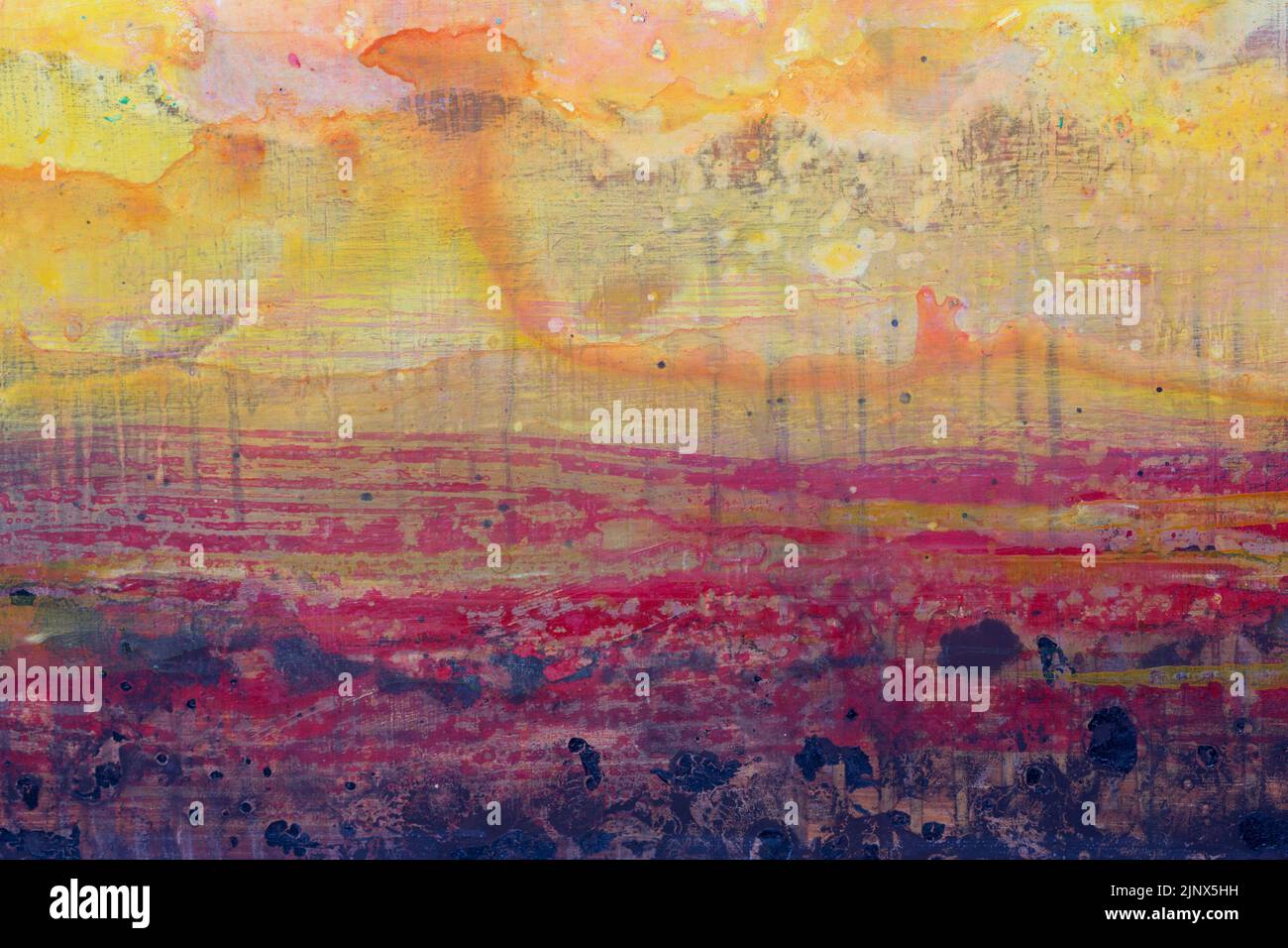 Purple and orange water color paint texture Stock Photo - Alamy