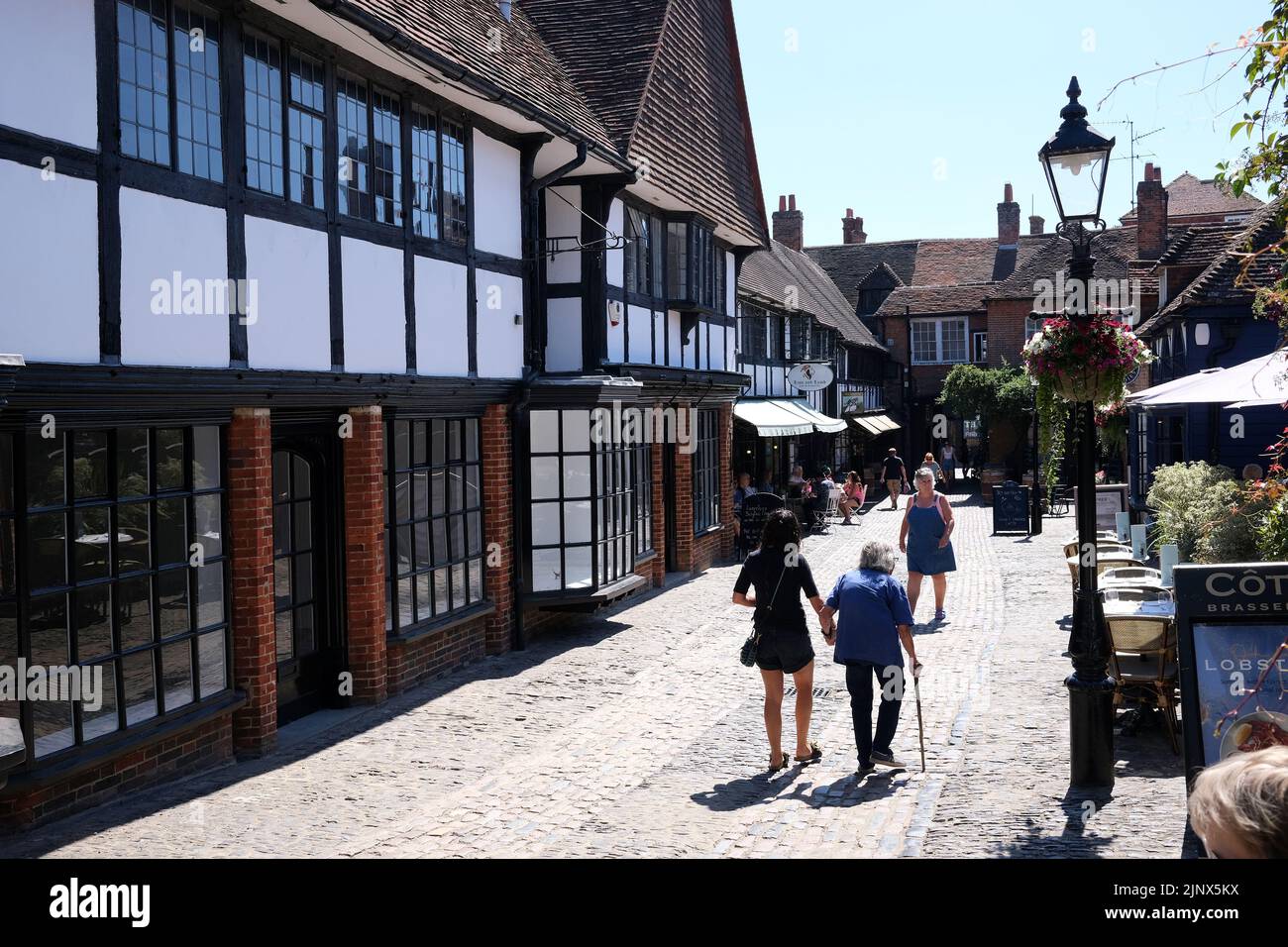 exterior view of market town in farnham,surrey,uk august 2022 Stock ...
