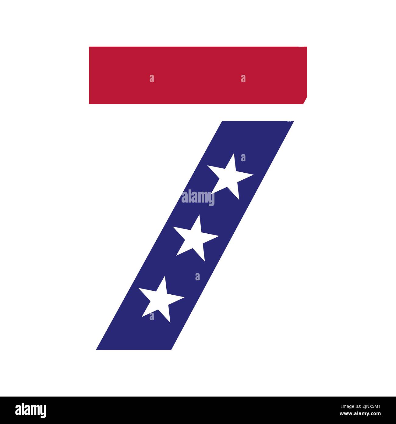 Initial Letter 7 American Logo for Business, Corporate and Company ...