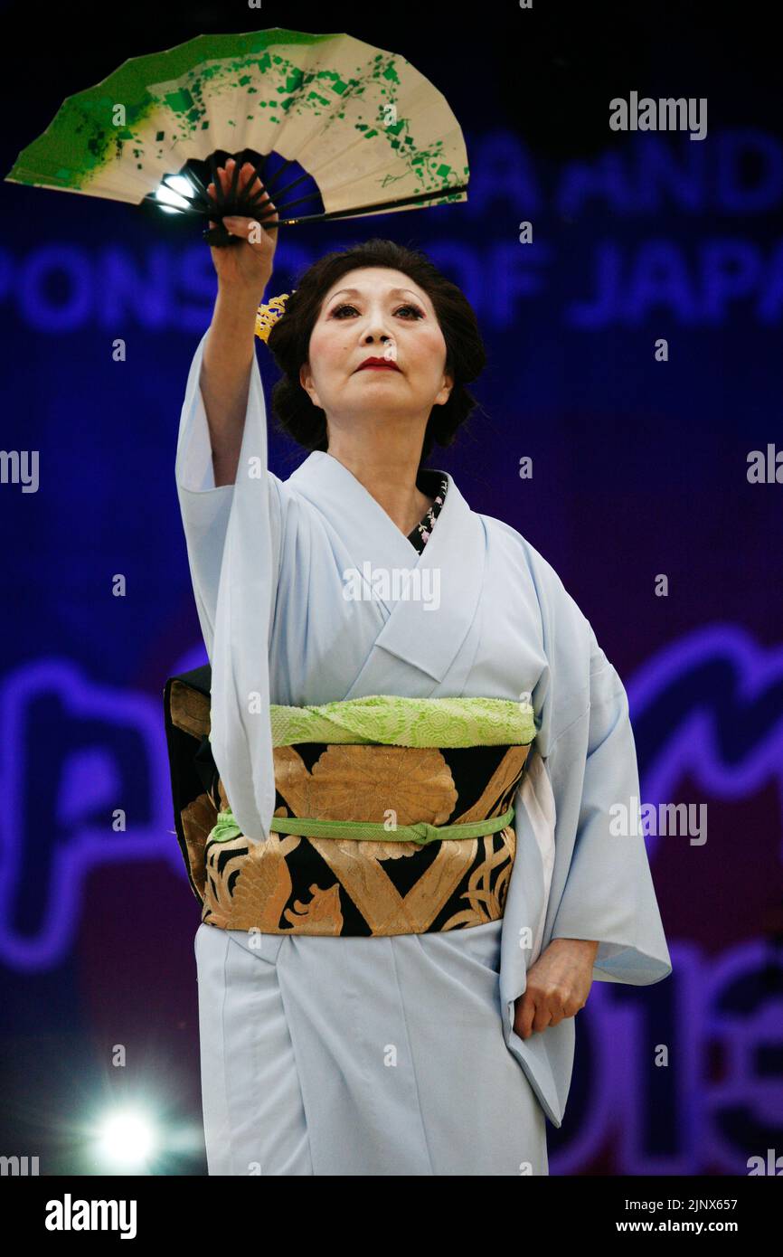 LONDON - OCT 5 : Participants, Hiroko Tanaka Nihon Buyo Team-Japanese dance, influenced by ...