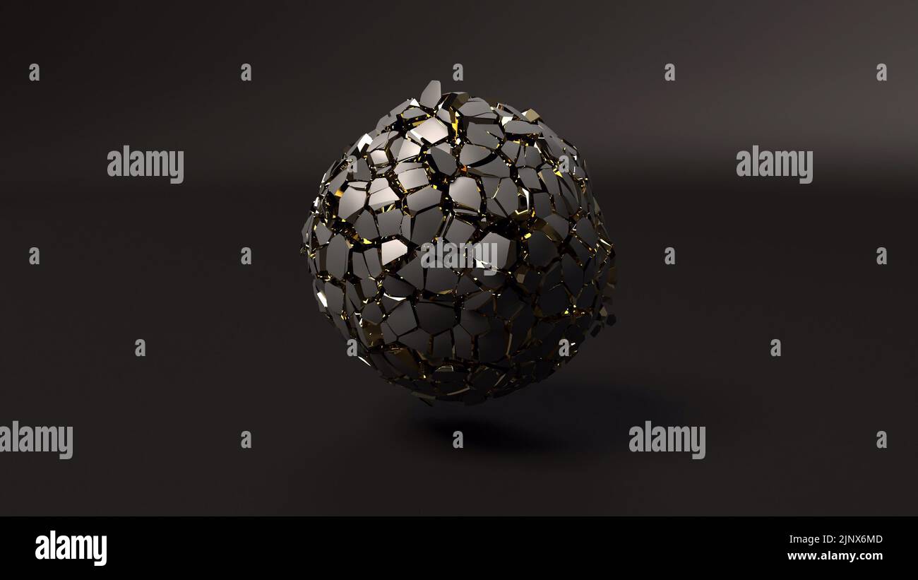 Explosion gold rock Glitter Golden Stone Nugget Cracked Concept Rich ...