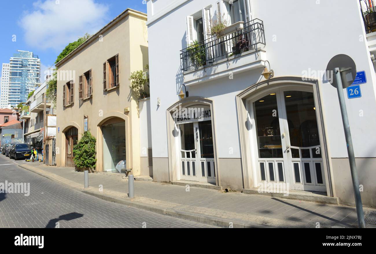 Walking through the narrow streets of the historical Neve Tzedek ...