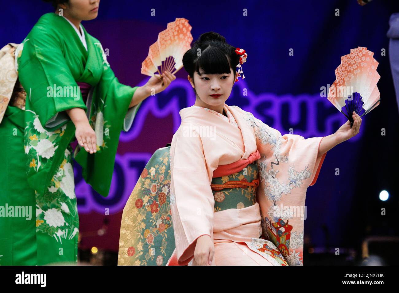 LONDON - OCT 5 : Participants, Hiroko Tanaka Nihon Buyo Team-Japanese dance, influenced by ...