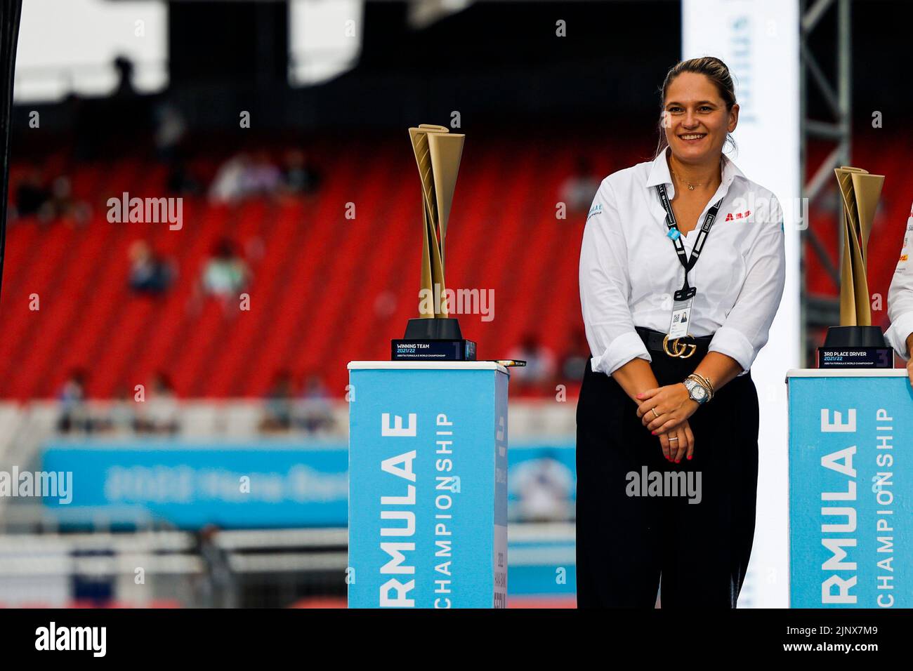 ABB on the podium during the 2022 Seoul ePrix, 10th meeting of the 2021 ...