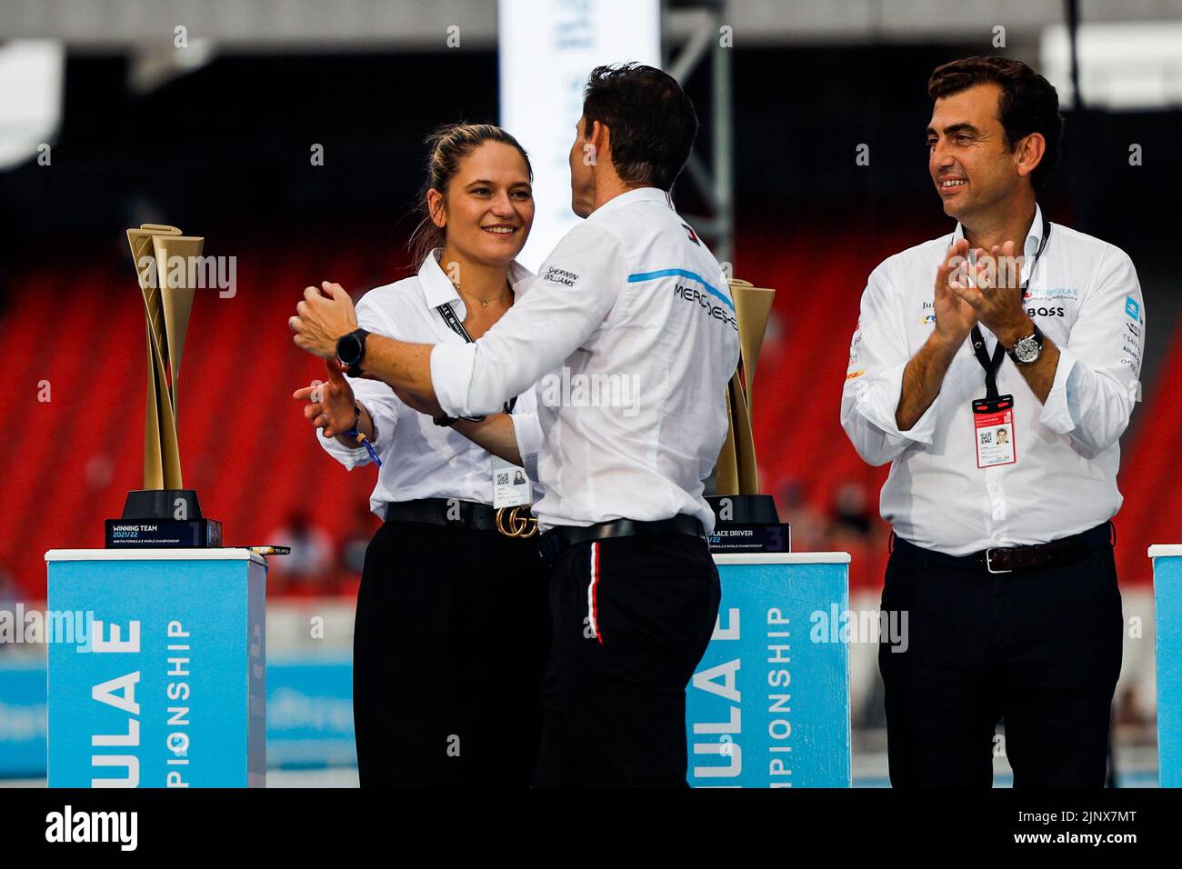 ABB on the podium during the 2022 Seoul ePrix, 10th meeting of the 2021 ...