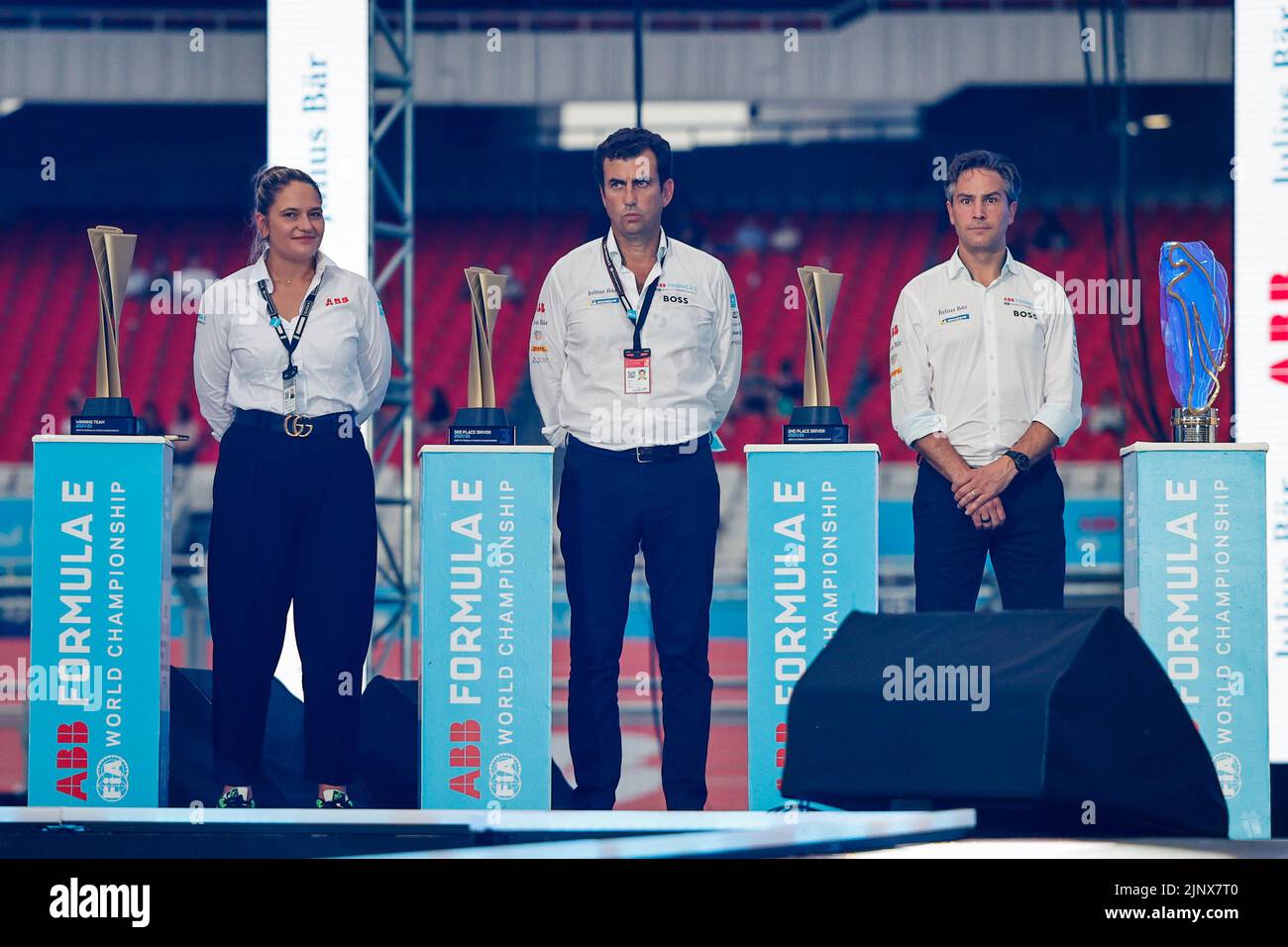ABB on the Championship podium during the 2022 Seoul ePrix, 10th ...