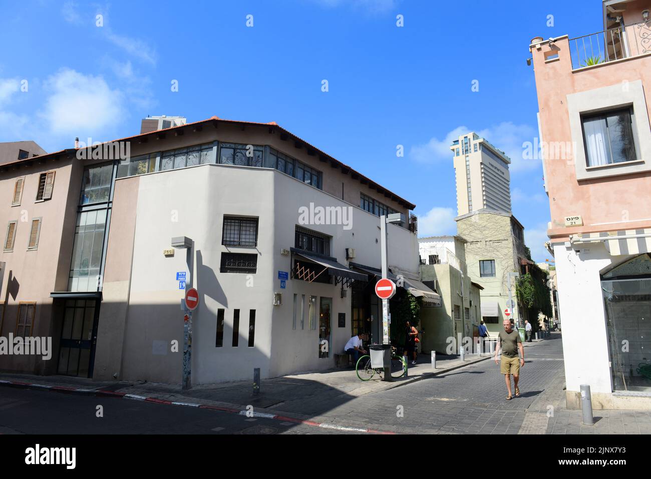 Walking through the narrow streets of the historical Neve Tzedek ...