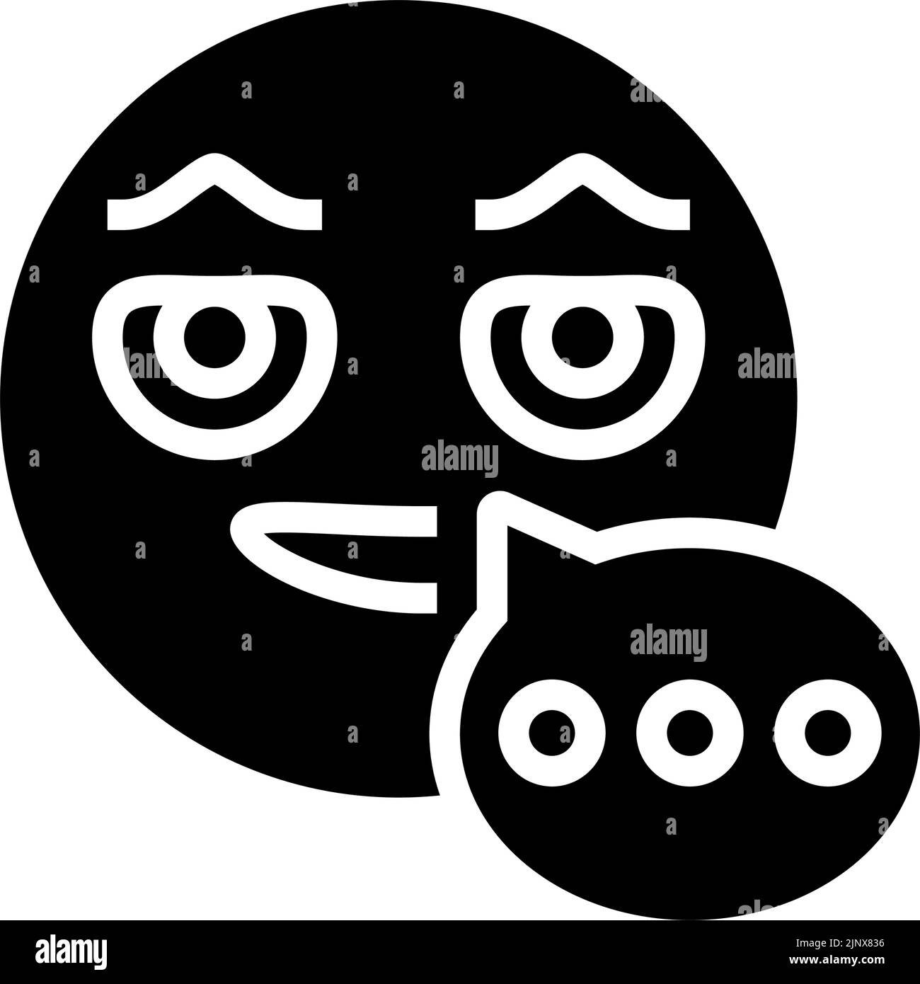 chat emoji glyph icon vector illustration Stock Vector Image & Art - Alamy