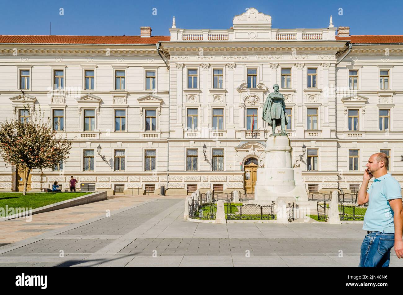 Pecs, Hungary - October 06, 2018: Statue Of Lajos Kossuth And ...