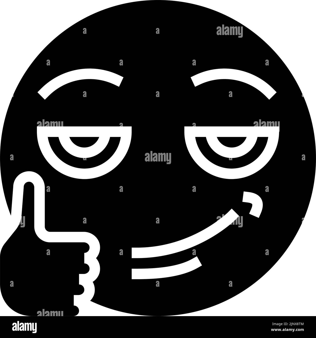 like emoji glyph icon vector illustration Stock Vector Image & Art - Alamy