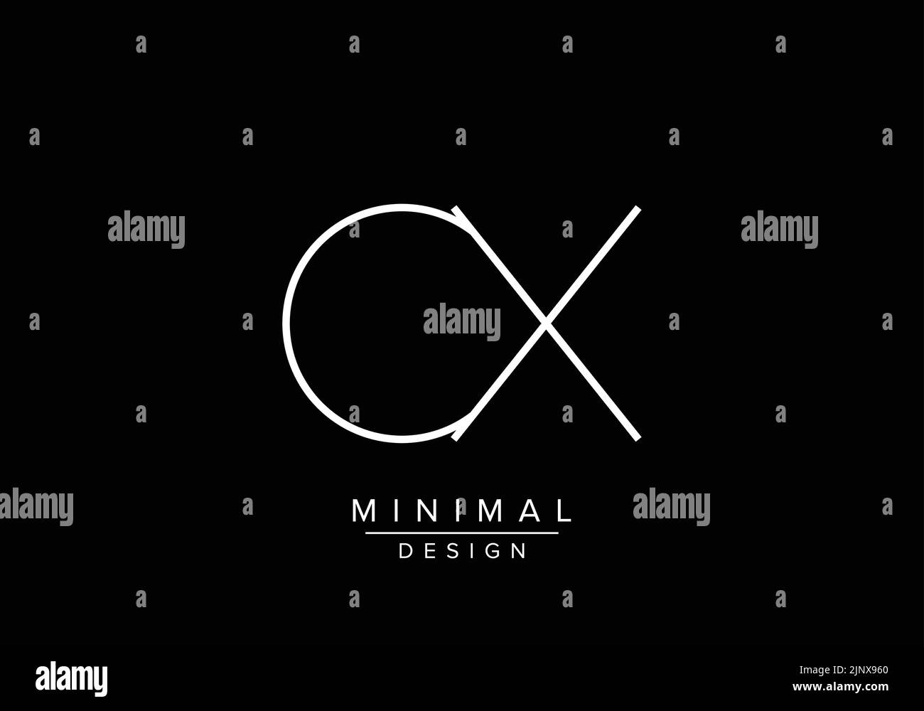 Initials alphabet letters CX or C X monogram logo Stock Vector Image ...