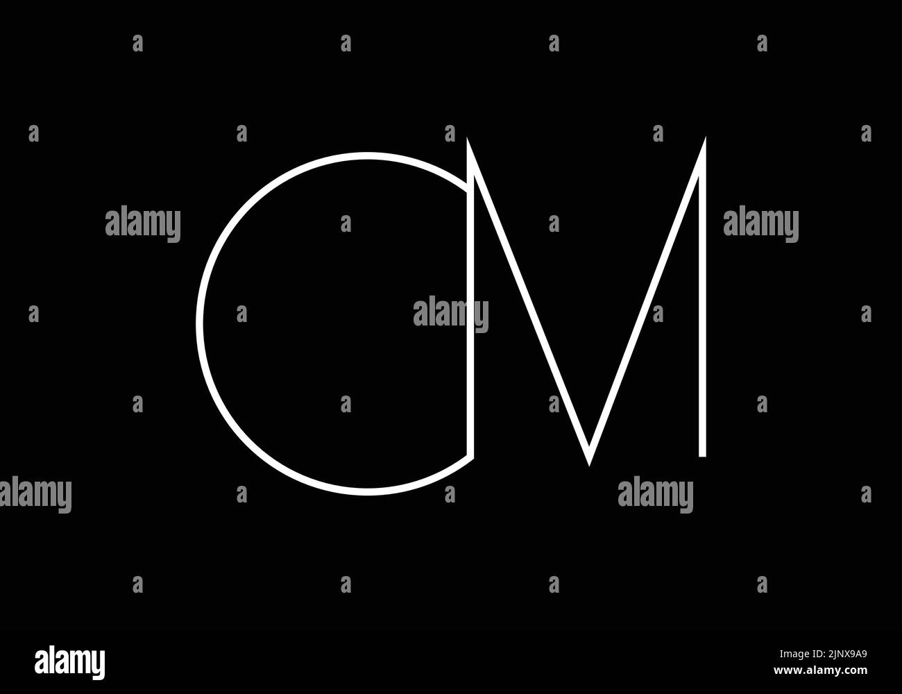 Letters c and m logo hi-res stock photography and images - Alamy