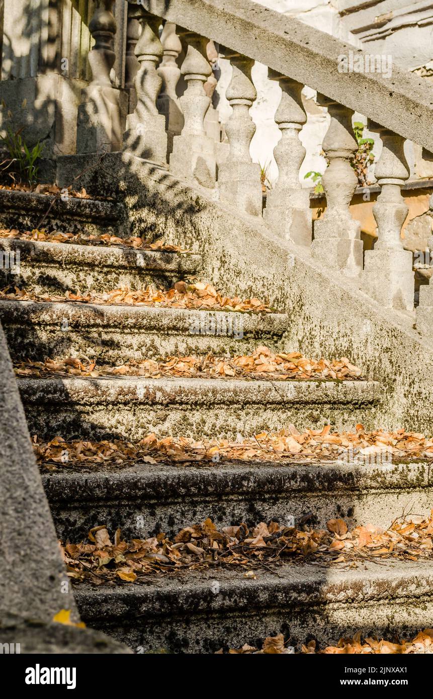 Pecs, Hungary - October 06, 2018: Old stairs in Pecs, Hungary Stock ...