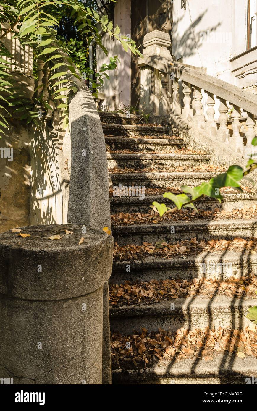 Pecs, Hungary - October 06, 2018: Old stairs in Pecs, Hungary Stock ...