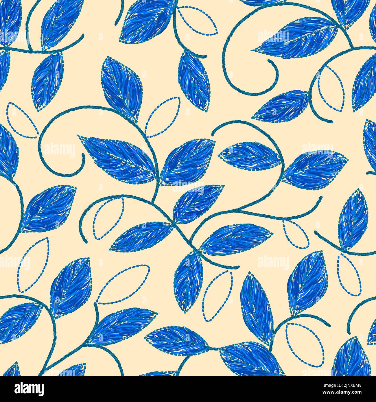 Hand embroidery cross stitch flower ornament hi-res stock photography ...