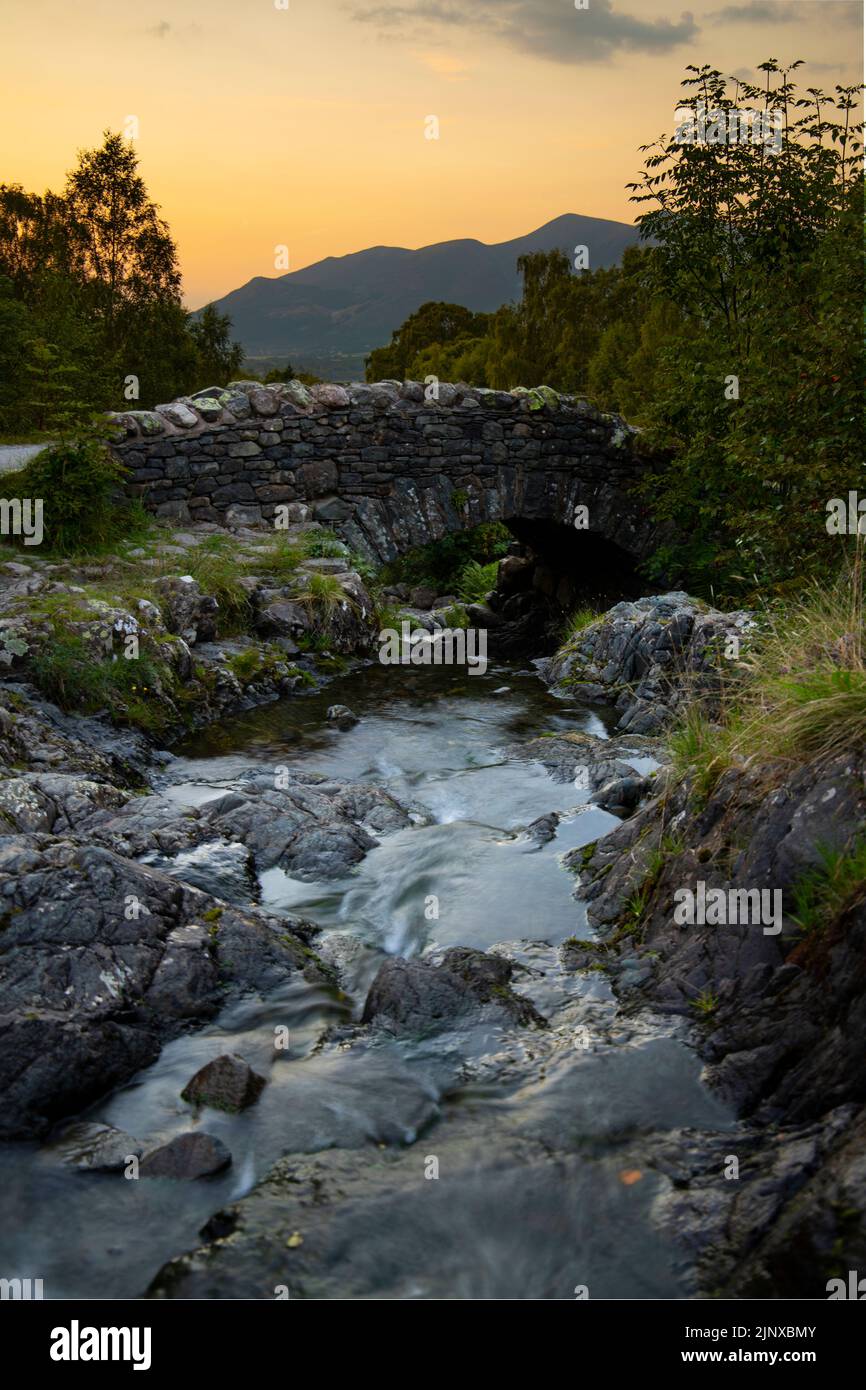 Ashness bridge sunset hi-res stock photography and images - Alamy