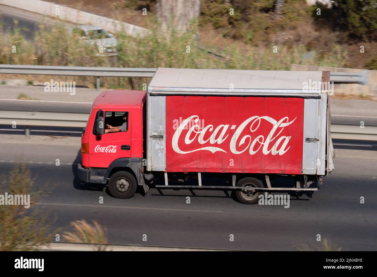Coca cola logo delivery truck hi-res stock photography and images - Alamy