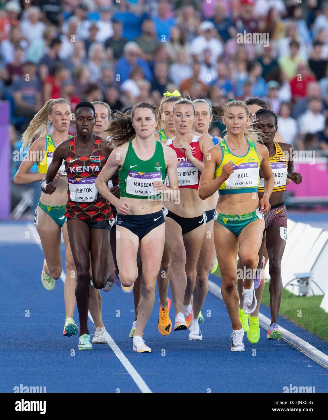 Jessica Hull of Australia competing in the women’s 1500m final at the ...