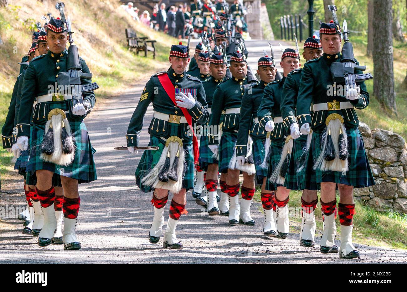 Balaklava Company, 5 Battalion The Royal Regiment of Scotland outside ...