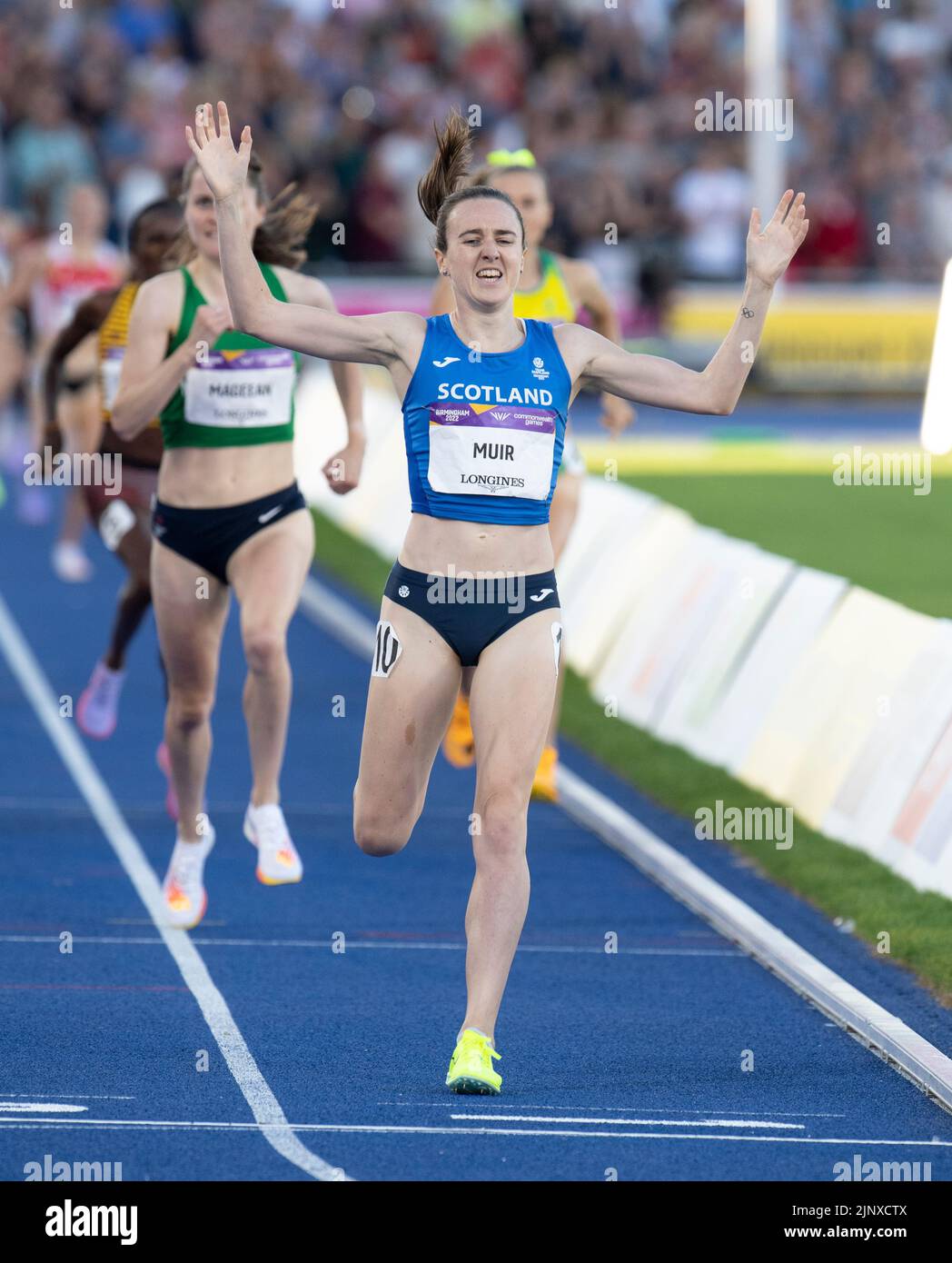 Laura Muir of Scotland competing in the women’s 1500m final at the ...
