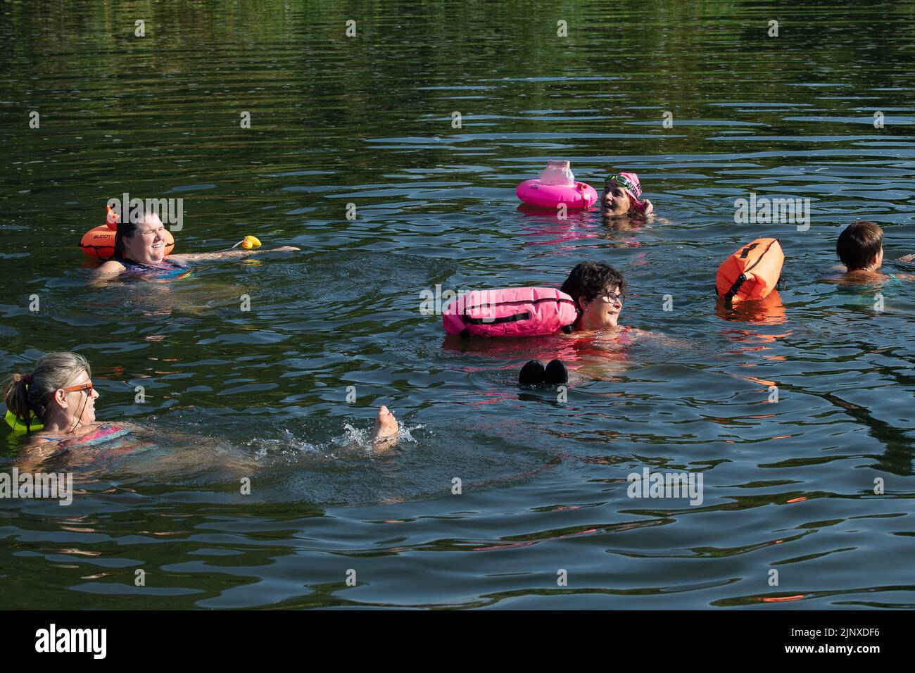 Dorney Reach, Buckinghamshire, UK. 14th August, 2022. The Jubilee River ...