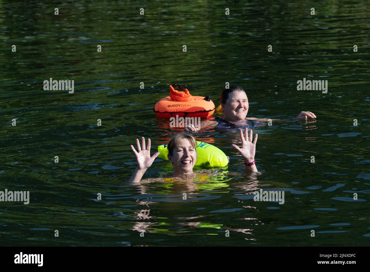Dorney Reach, Buckinghamshire, UK. 14th August, 2022. The Jubilee River ...