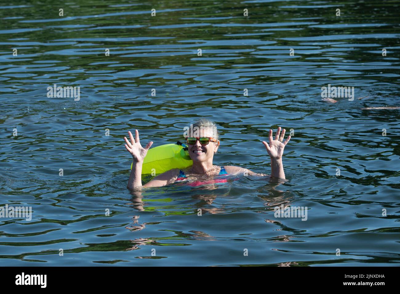 Dorney Reach, Buckinghamshire, UK. 14th August, 2022. The Jubilee River ...