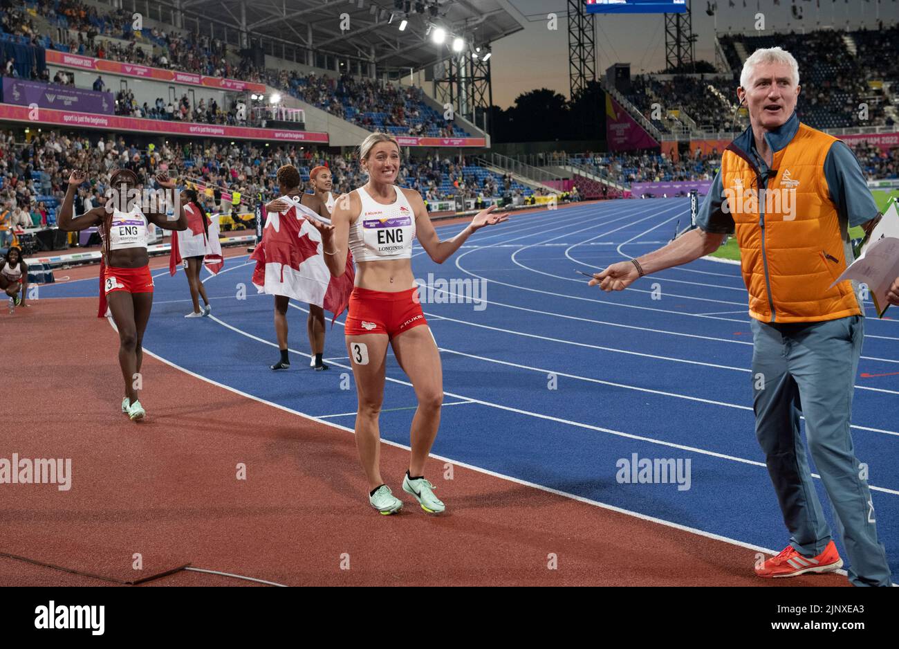 Jessie Knight of England celebrating after competing in the women’s ...