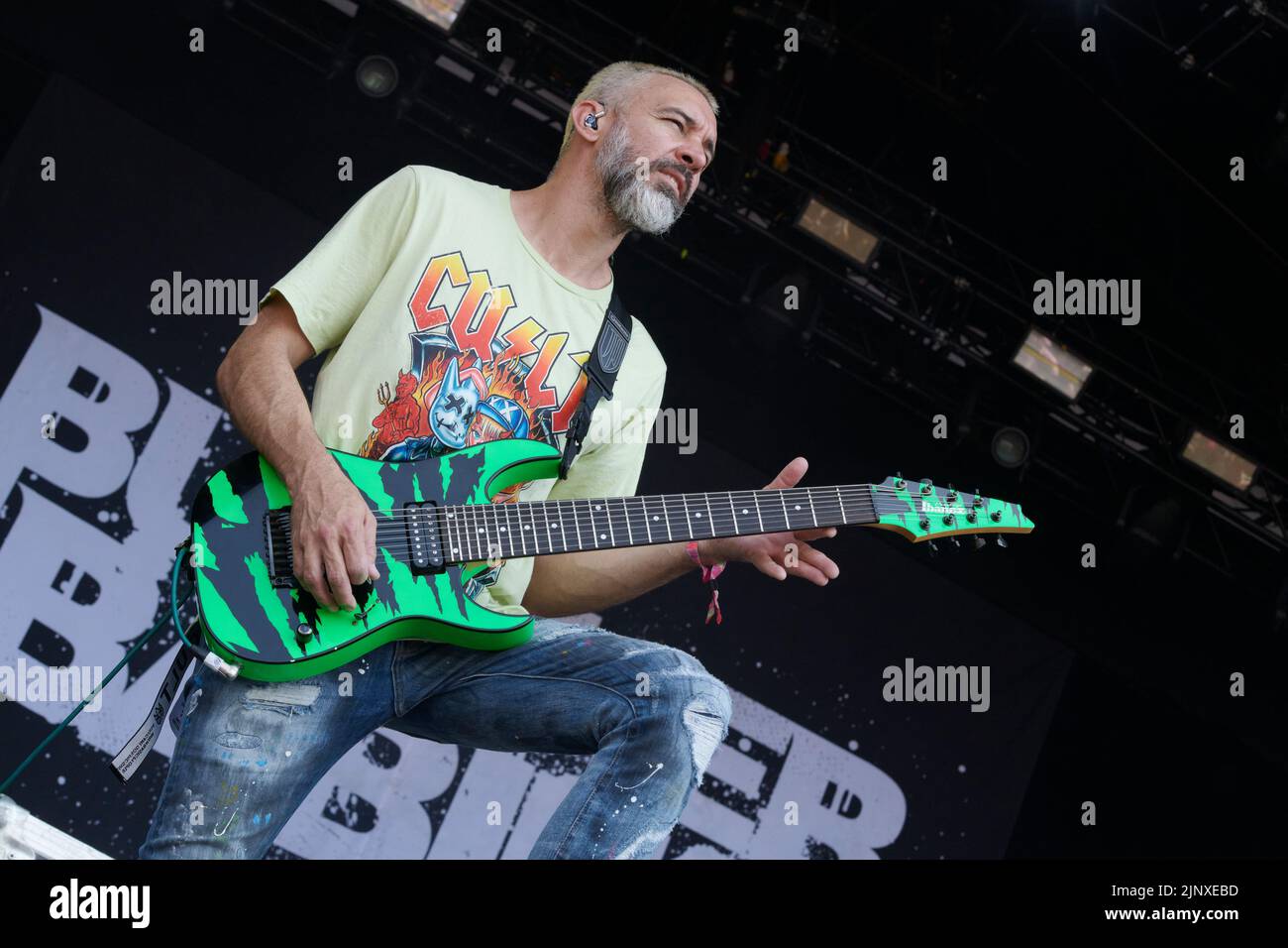 Catton Park, United Kingdom, 14 Aug, 2022, Butcher Babies perform on ...