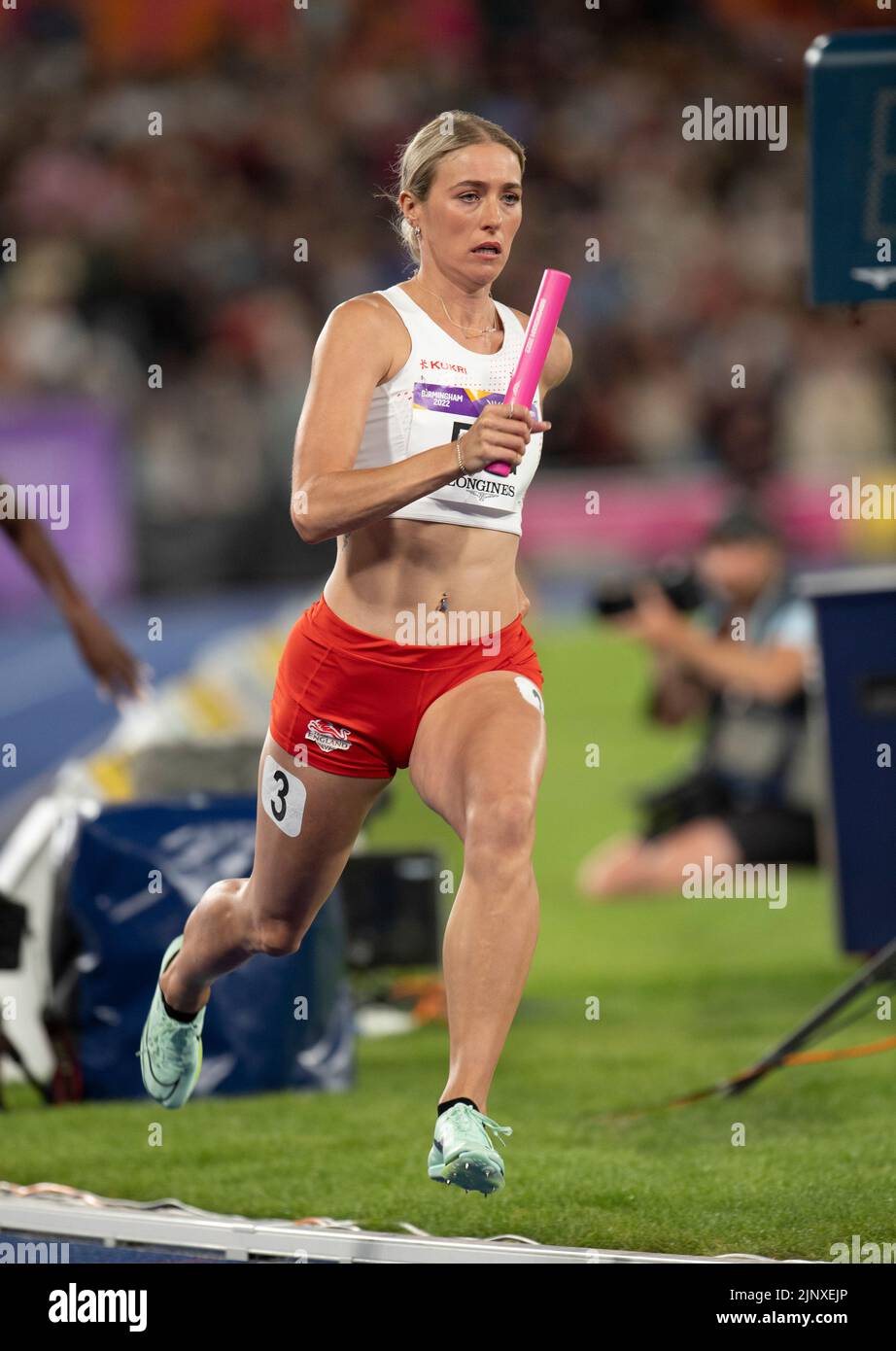 Jessie Knight of England competing in the women’s 4x400m final at the ...