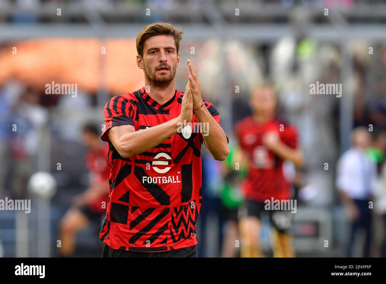 Milano, Italy. 13th Aug, 2022. Matteo Gabbia of AC Milan seen in the Serie A match between AC ...