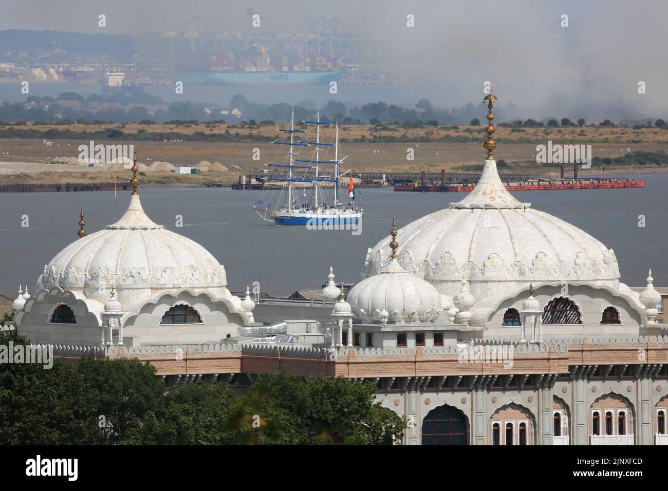 Gravesend, United Kingdom. 14th August 2022. Indian sail training ship ...